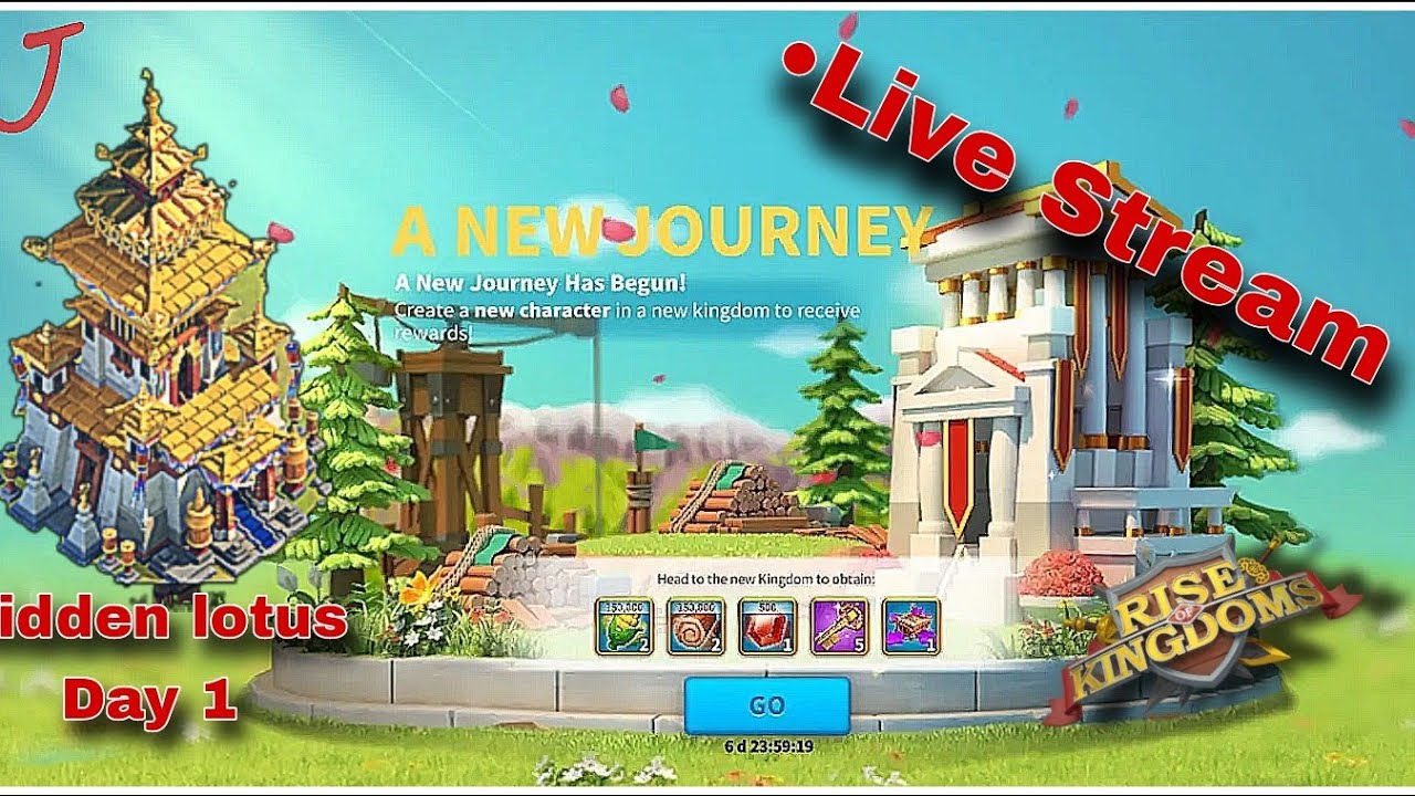Rise Of Kingdoms,Hidden lotus push Day 1 - YouTube