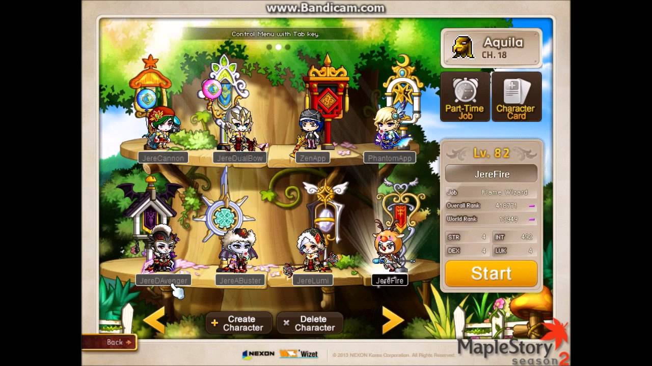 Maplestory those "high" chars 2015 March and character cards - YouTube