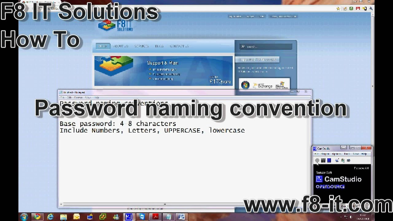 Password Naming Convention - YouTube