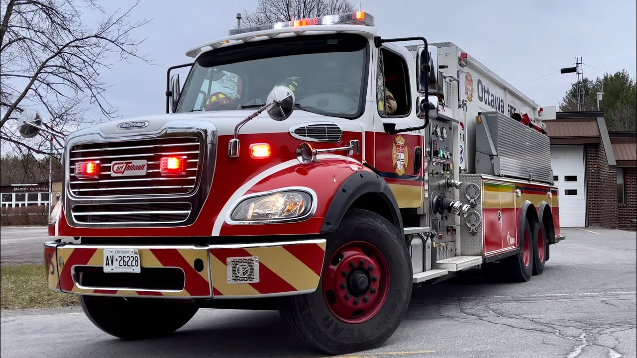 *RARE CATCH* Ottawa Fire Services Tanker 45 Responding - YouTube
