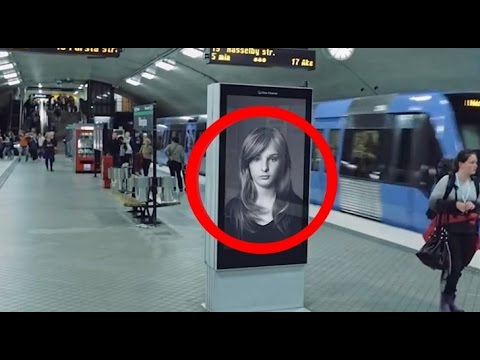 Es sieht aus wie eine Werbung für Haarshampoo, doch pass auf, wenn der Zug vorbeifährt.