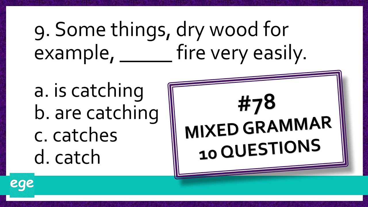 English Grammar Exercises #78 | Mixed Grammar Quiz English Test - YouTube