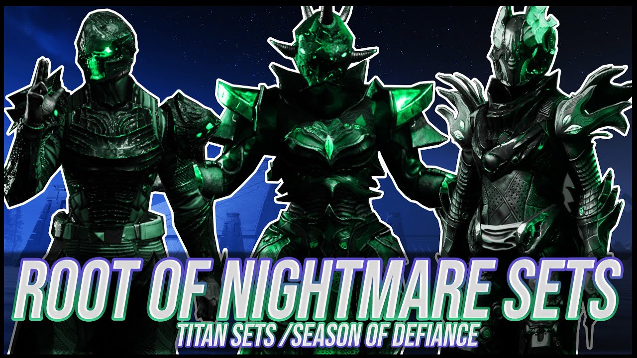 Destiny 2: Titan Root of Nightmare Sets! | Lightfall - YouTube