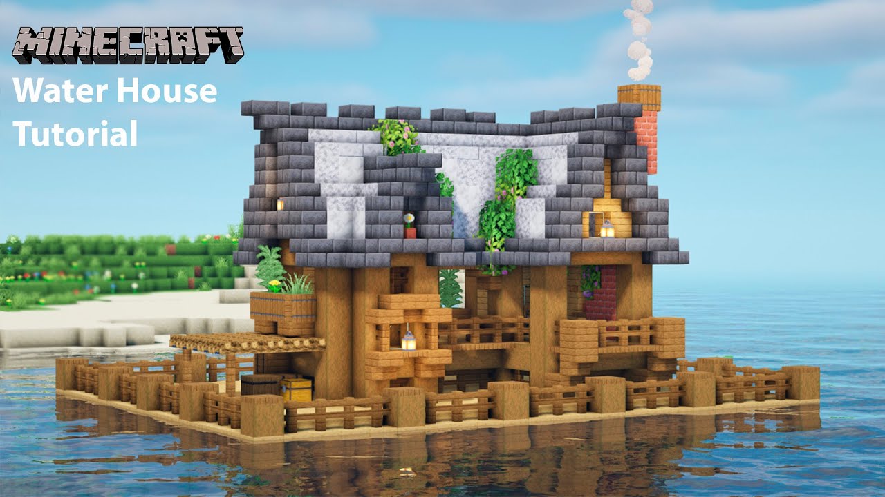 Minecraft | How To Build a house on water - YouTube