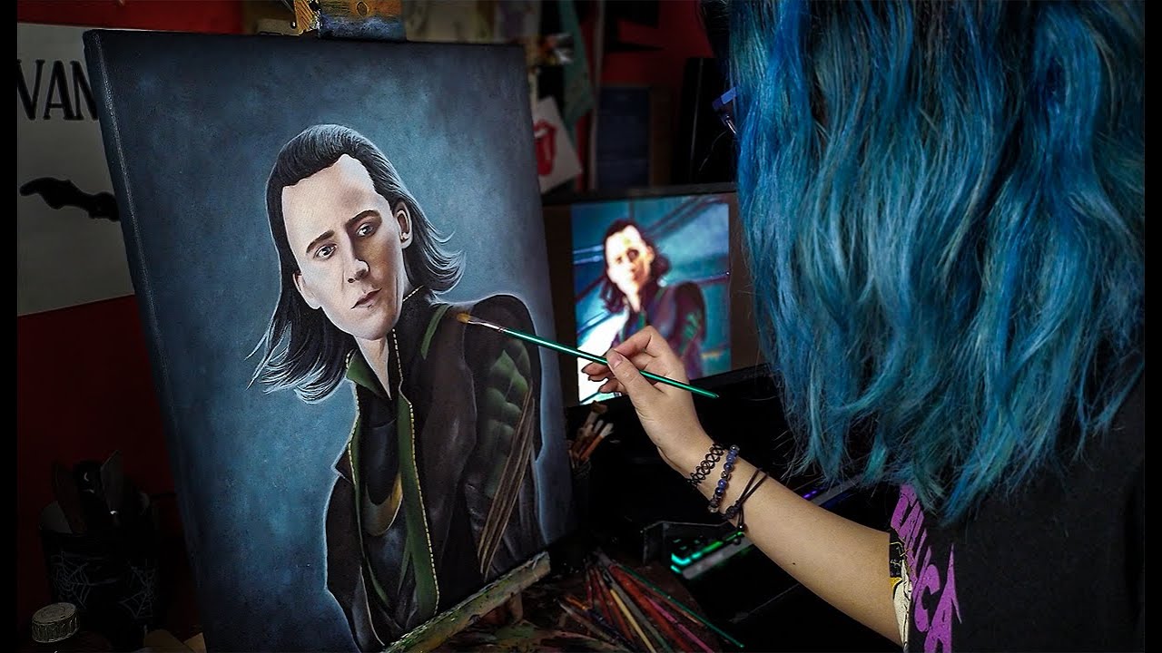 Loki | OIL PAINTING TIME-LAPSE - YouTube