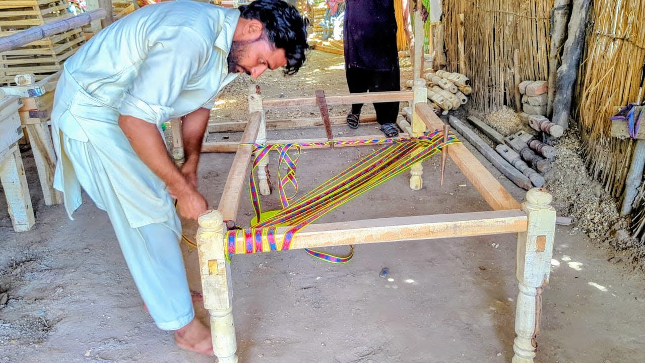 Charpai Weaving Process: An Easy and Quick Guide - YouTube