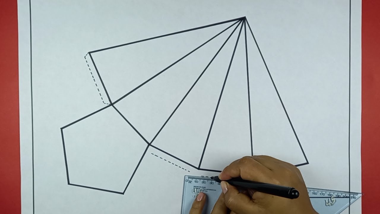 🎨 POLIEDRO IRREGULARES: PIRÁMIDE PENTAGONAL - YouTube
