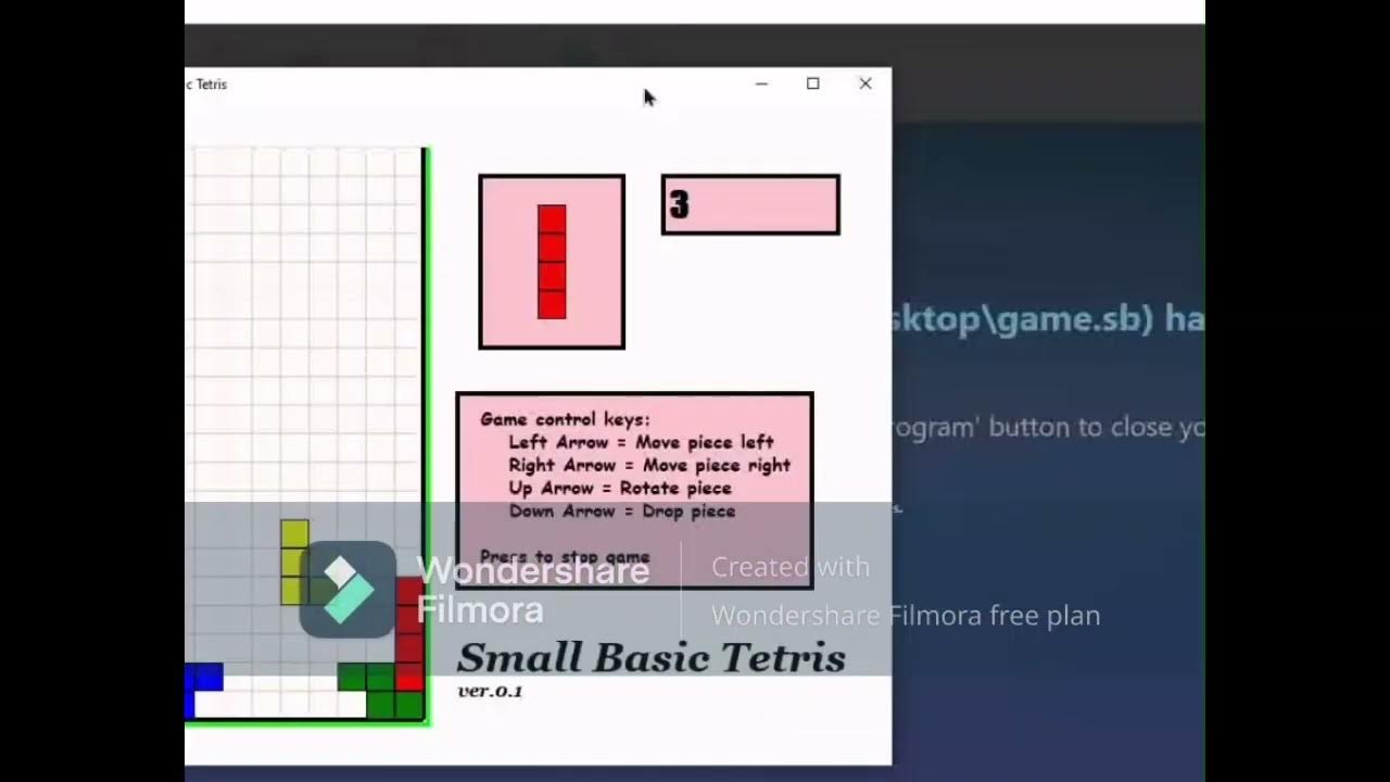 MY GAME 1 IN SMALL BASIC - YouTube