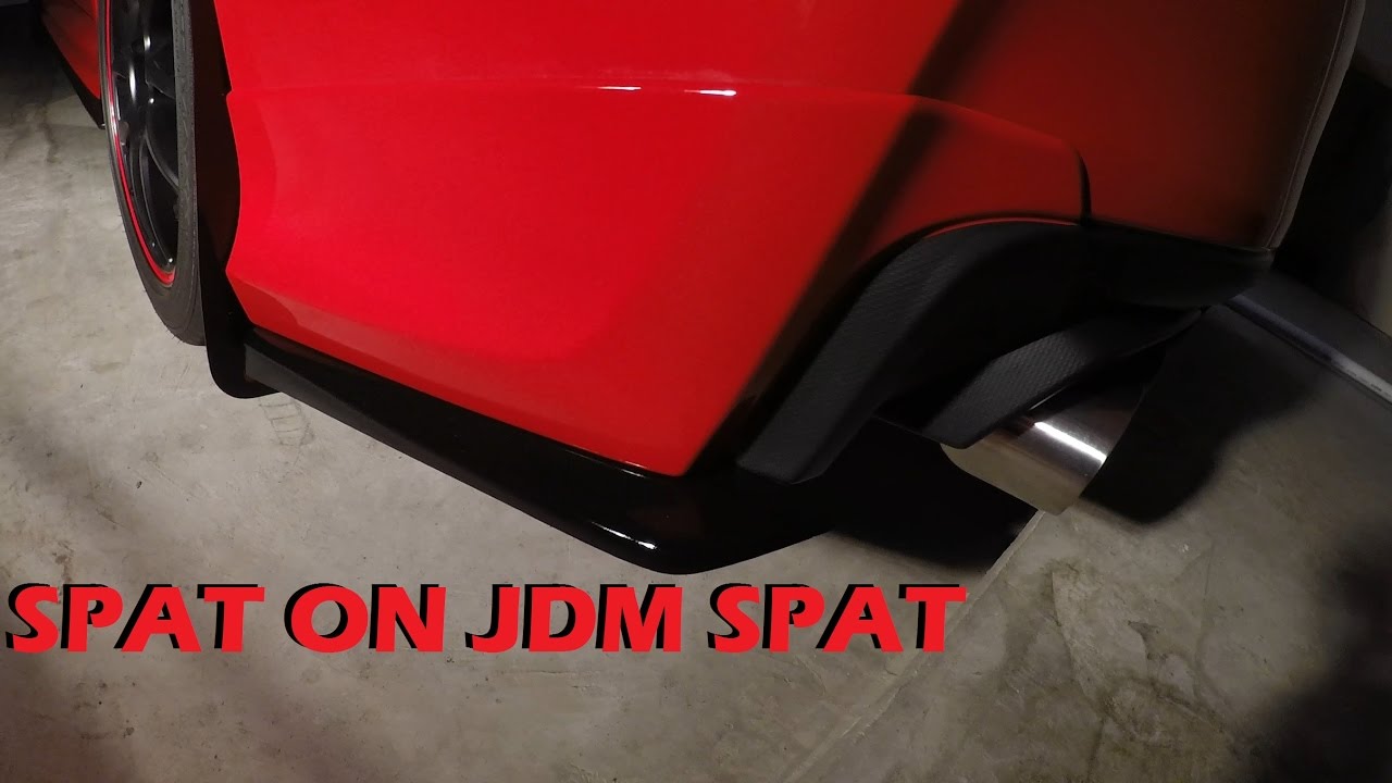 2017 WRX Rear Spat on JDM Spat - YouTube