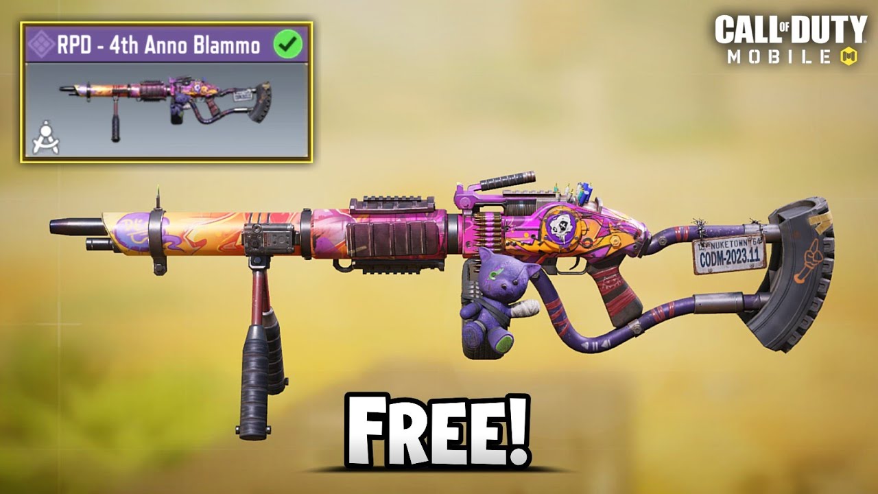 New RPD - 4th Anno Blammo is the best Free RPD epic skin CODM ever ...