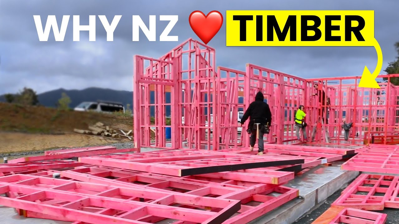 New Zealand is OBSESSED!! with Timber Framing - YouTube