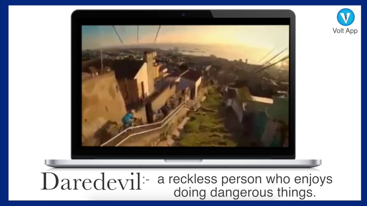 Daredevil | Learn English Vocabulary | VoLT Vocabulary App - YouTube