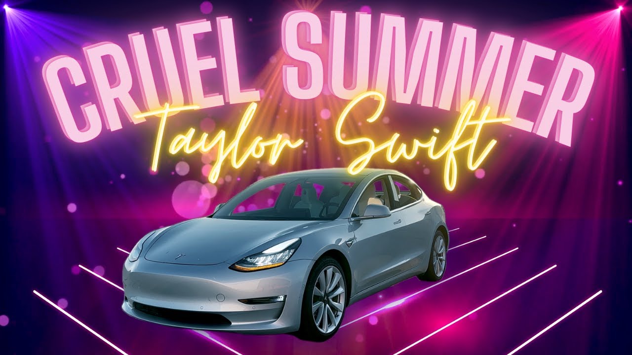 Taylor Swift "Cruel Summer" - Tesla Lightshow - YouTube