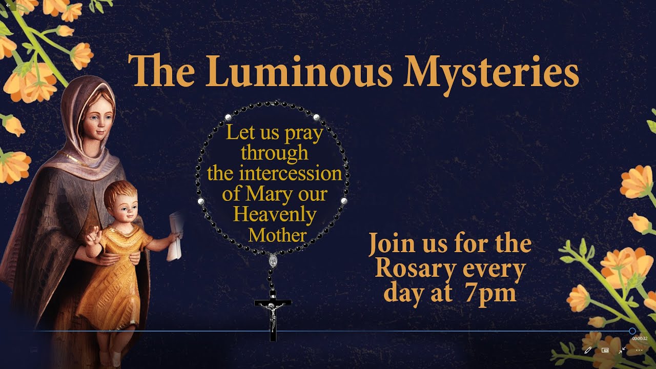 Holy Rosary | Luminous Mysteries| Mysteries of Light | 15 September ...