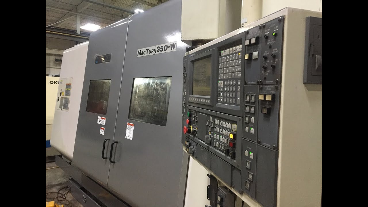 Okuma MacTurn 350-W 2ST-1500 CNC Lathe For Sale AssetExchangeInc - YouTube