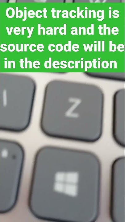 python object tracking with opencv - YouTube