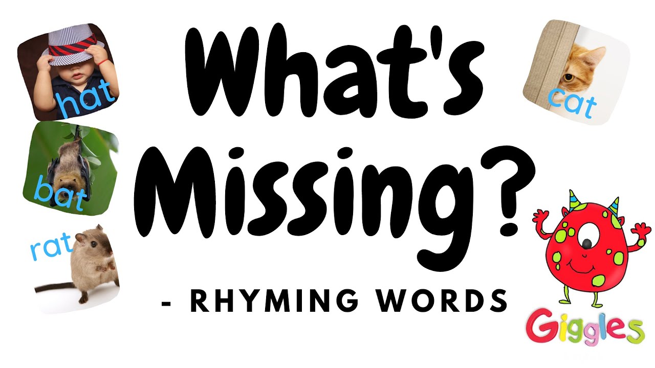 What's missing? Rhyming words - what's missing quiz with rhyming words ...