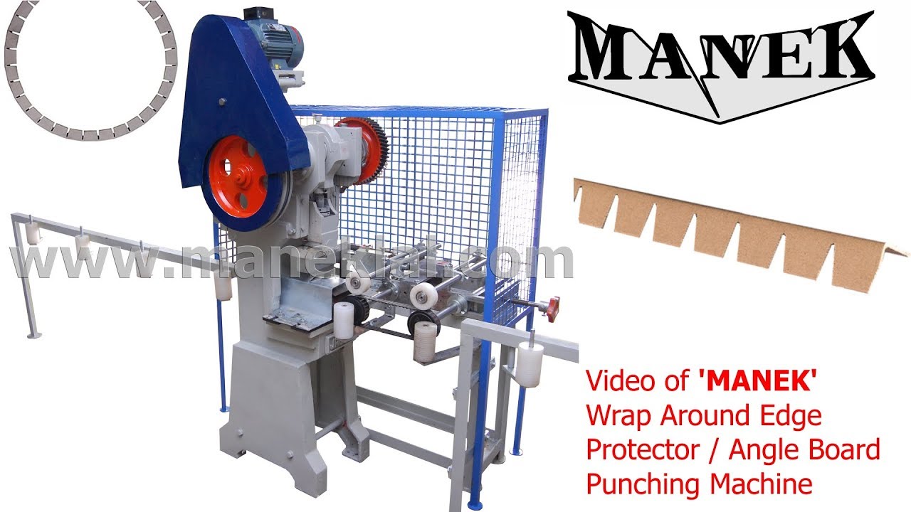 Manek - Angle Board Wrap Around Punching Machine - YouTube