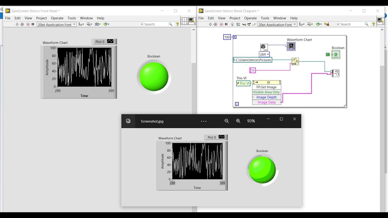 Programmatically Take Screenshots Of Front Panels To Save Pictures In