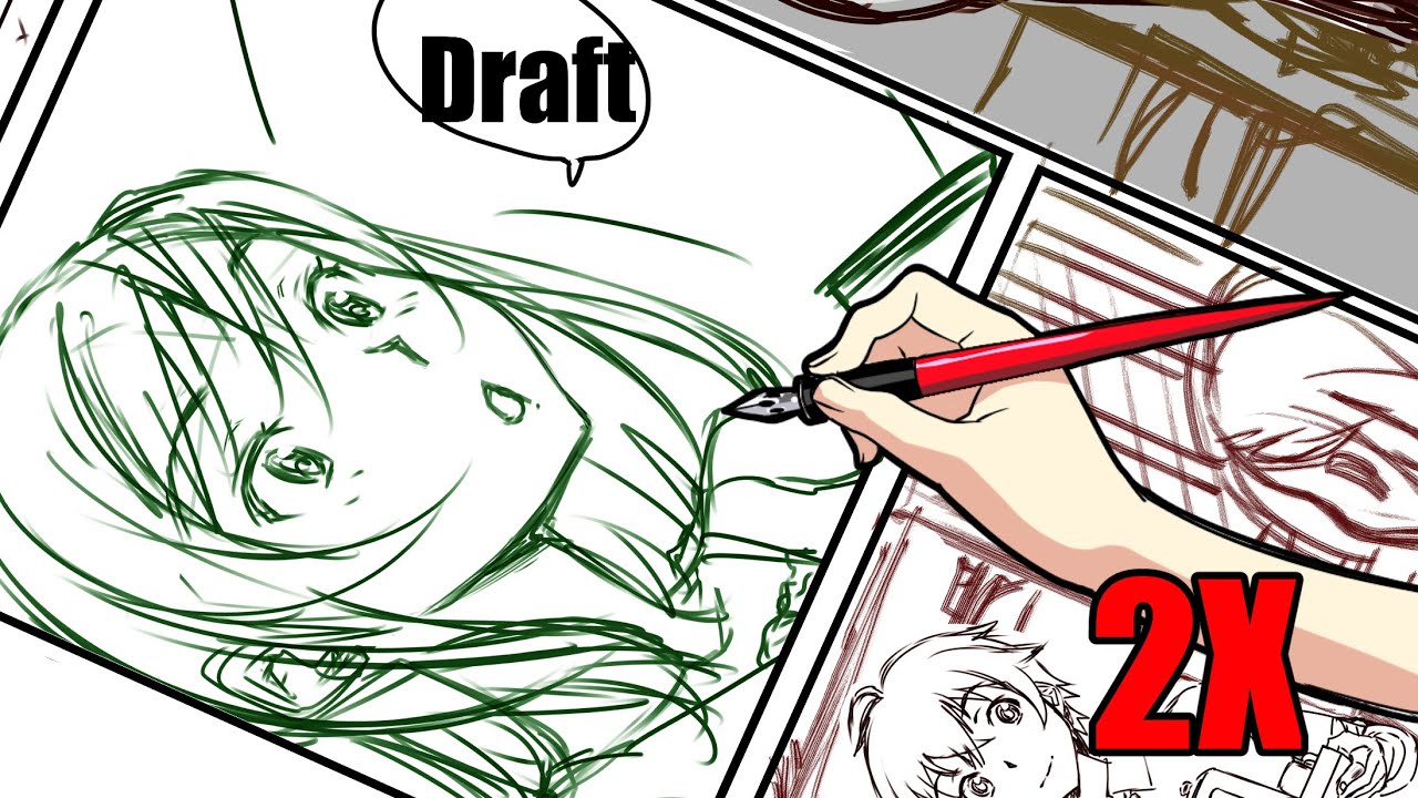 How to draw girl 2x - YouTube