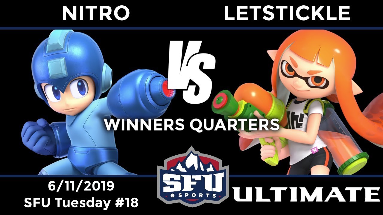 SFU Ultimate #18: WR3 - NiTRo (Mega Man) vs LetsTickle (Inkling) - YouTube