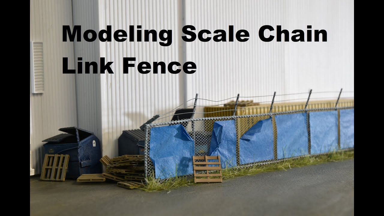 Modeling Scale Chain Link Fence Final | River Road - Vlog #83 - YouTube