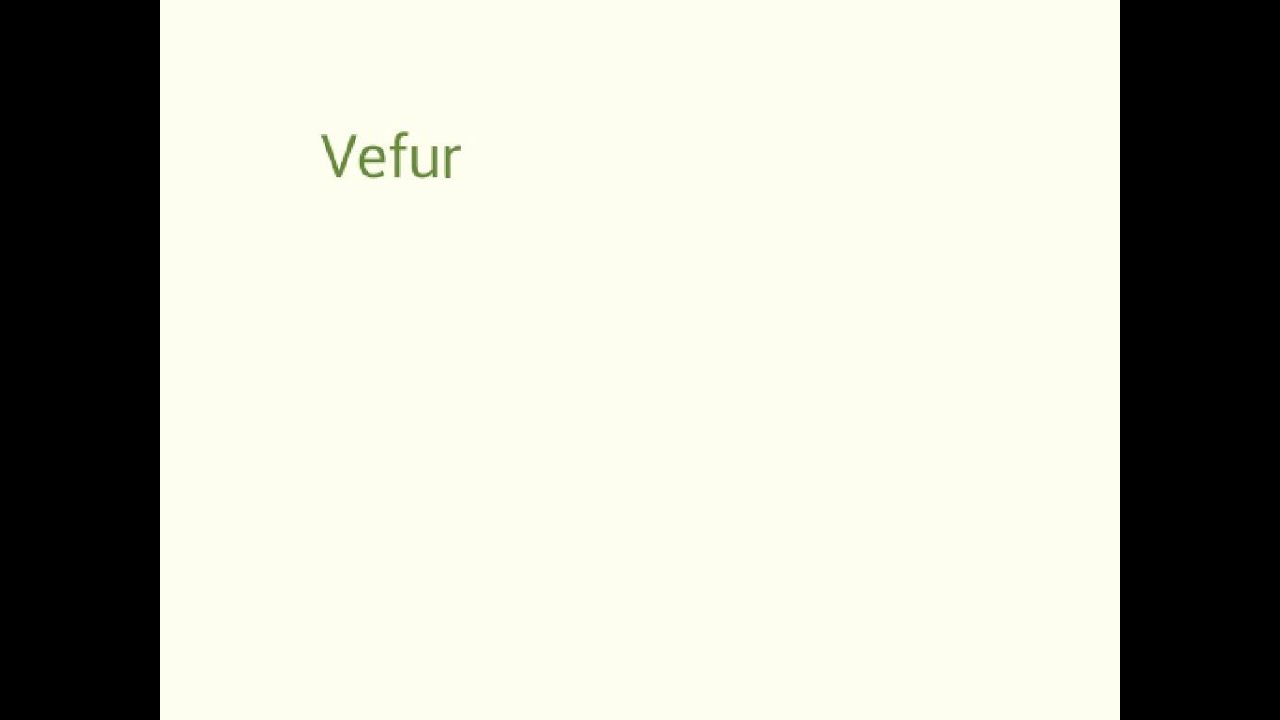 Vefur - YouTube