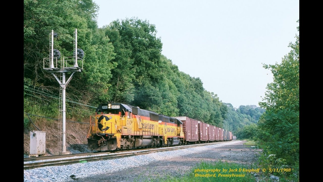Chessie CSX NYS&W on the B&O Keystone sub, Broadford, PA 1988-1990 ...