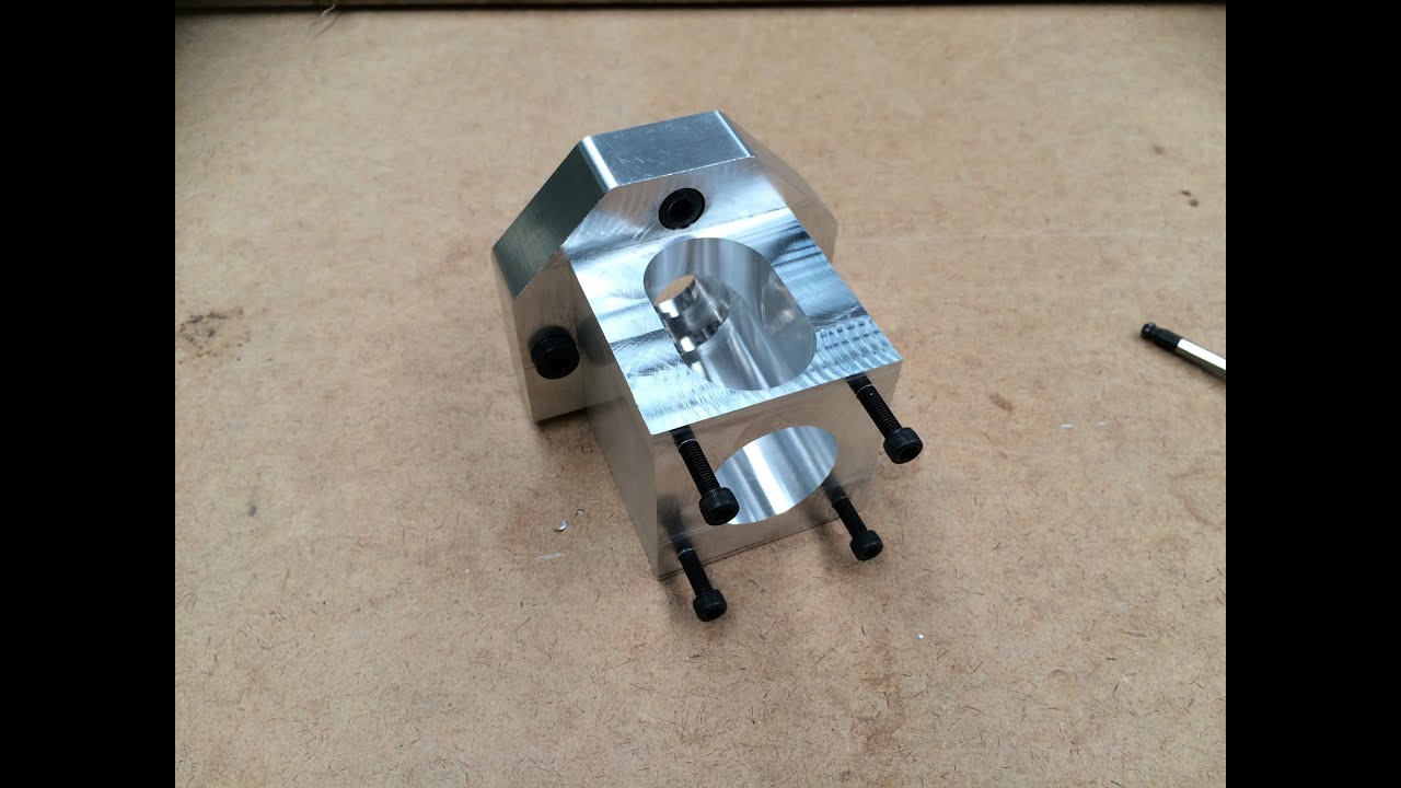 HSMWorks CNC Milling on the HAAS SMM2 - TM25 / PM25 Y-Axis Parts - YouTube