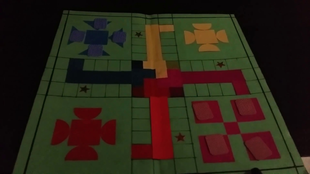 Easiest way to make a LUDO game board at home. DIY LUDO Game. - YouTube