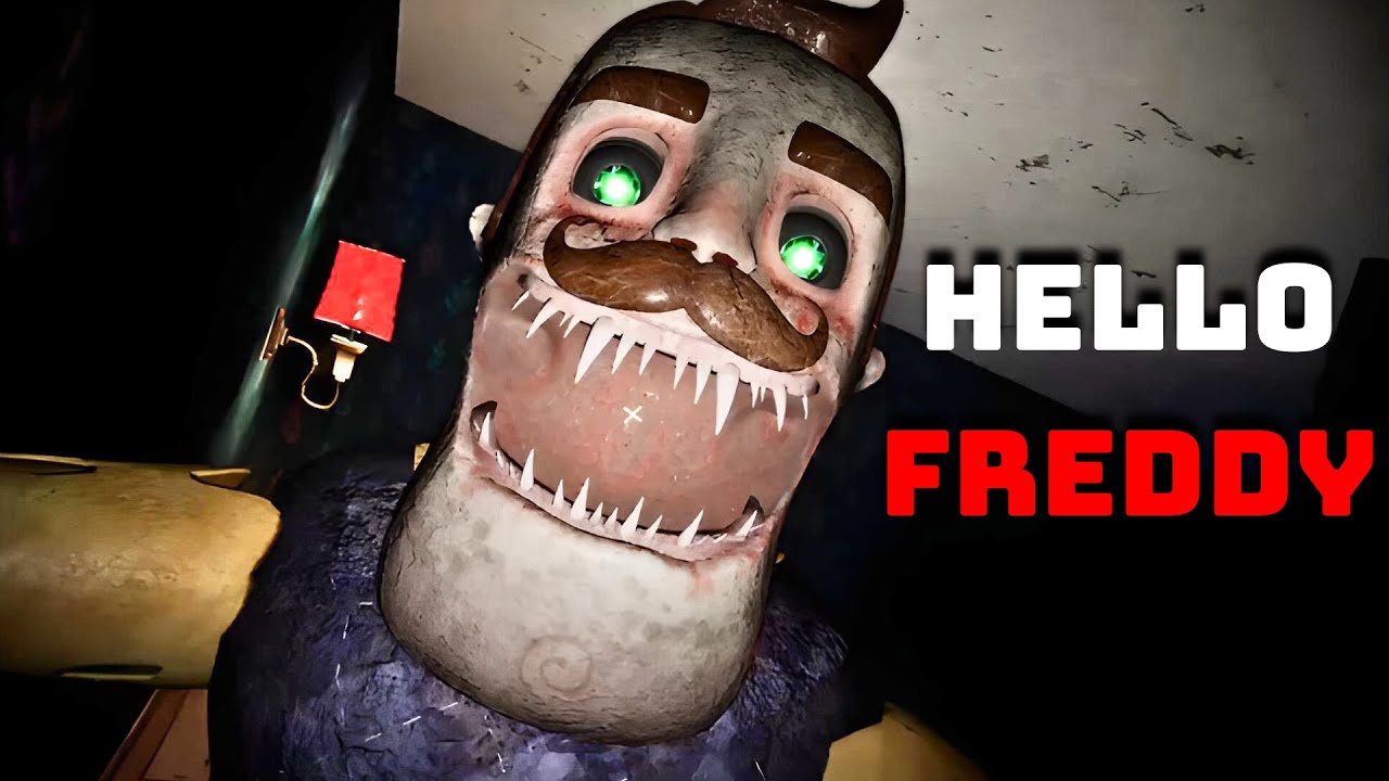 PLAYING A FNAF X HELLO NEIGHBOUR FAN GAME...!? - YouTube