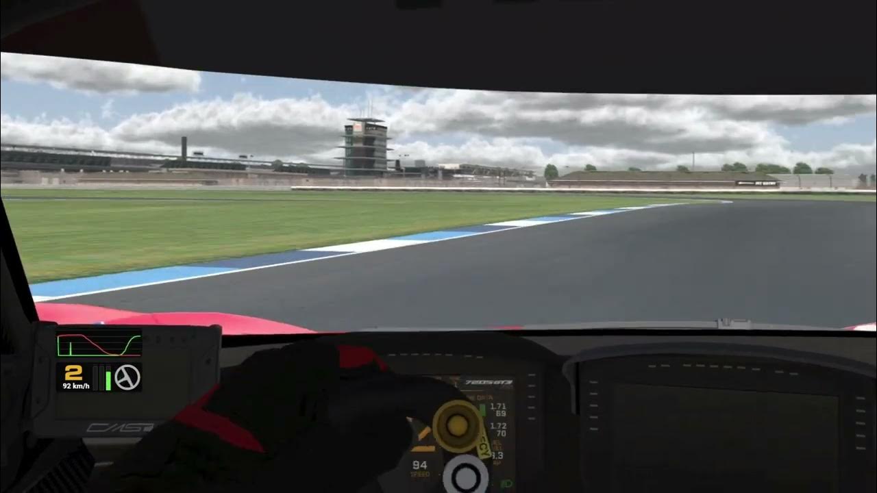 iRacing Onboard Lap: McLaren 720S GT3 EVO at Indianapolis 24S4 Simucube Series - YouTube