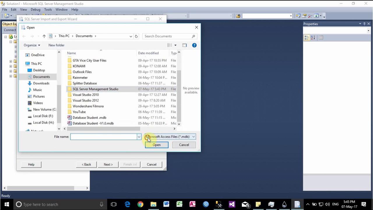 Export SQL server to Access - YouTube