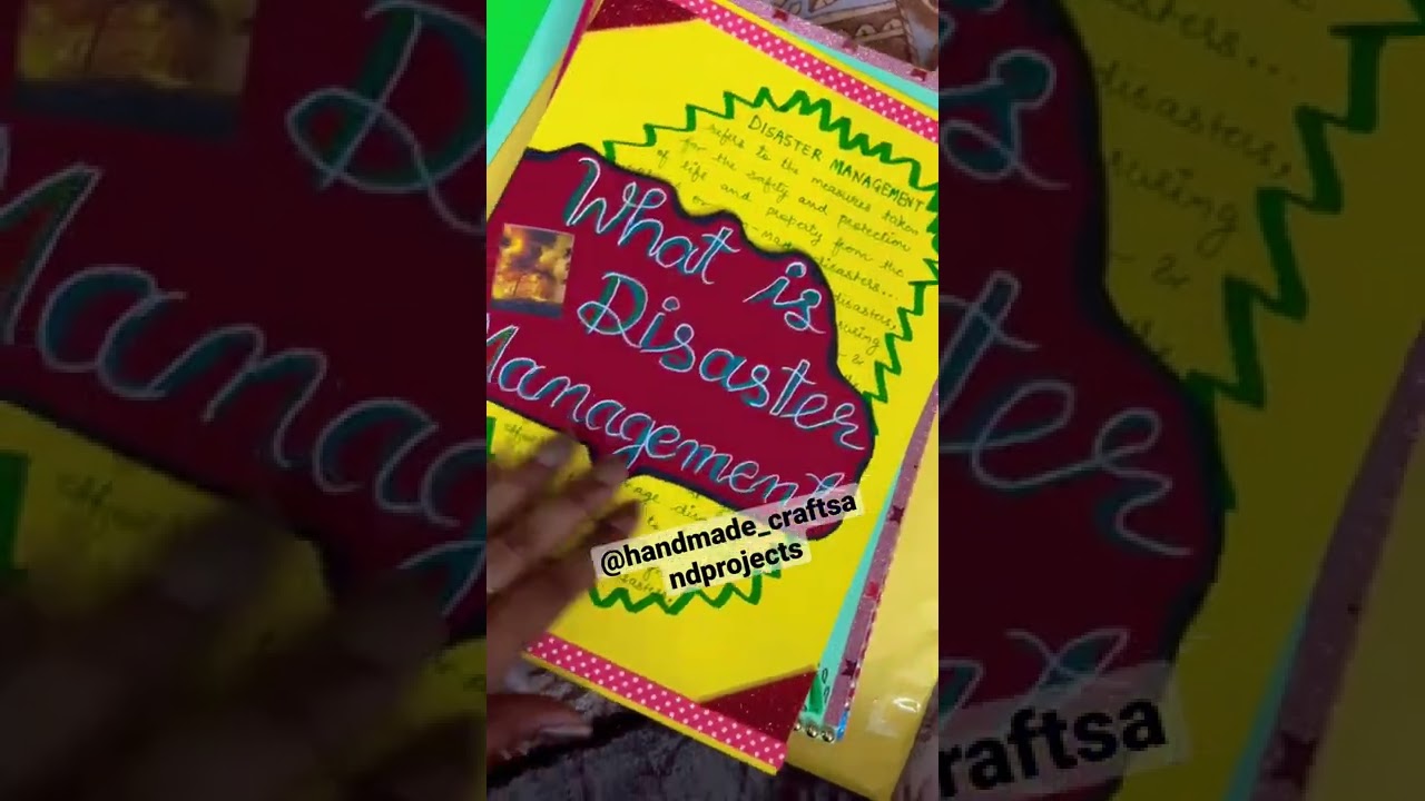 Project on disaster management- earthquake -social science - YouTube