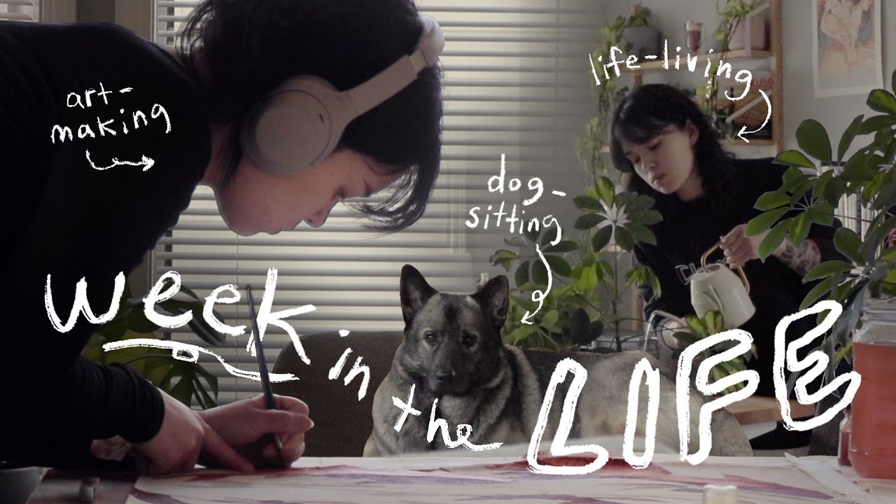 artist vlog .彡‎‎°· slow winter days as an art person - YouTube