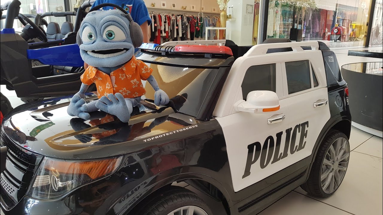 Crazy Frog Riding the Police Car - YouTube