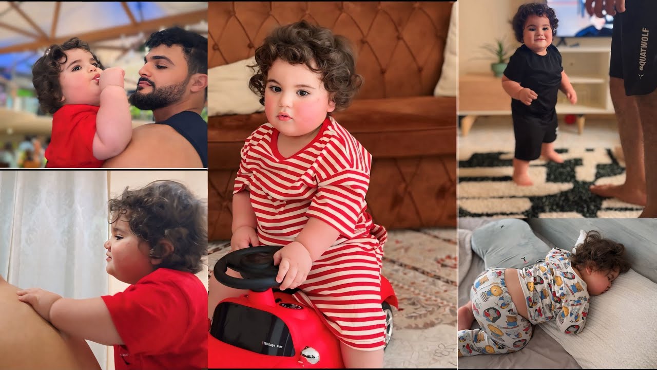 Baby Rayan First Steps | Day In Life | Family Vlog - YouTube