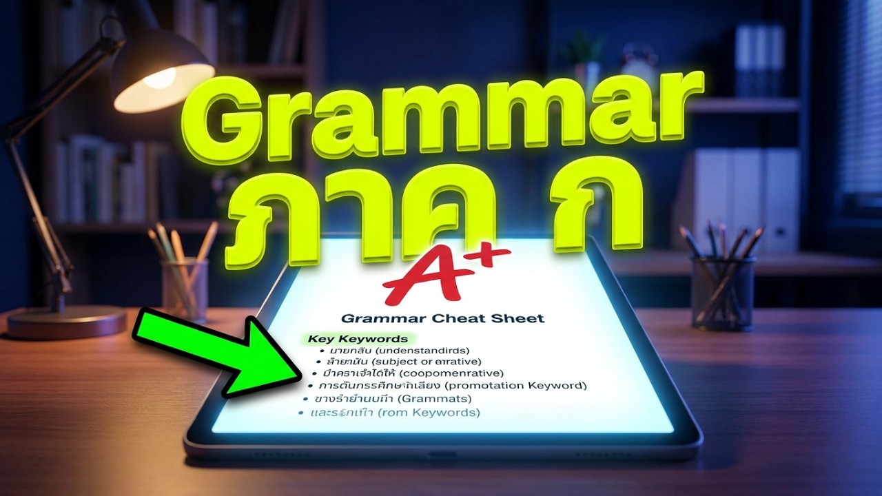 หลักไวยากรณ์ Grammar ไวยากรณ์สำคัญที่ออกสอบบ่อย Key Grammar Points ...