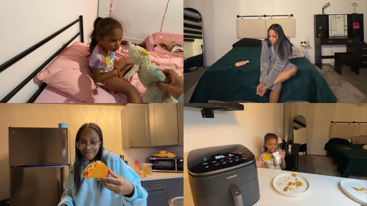 Night Routine| Cooking Spaghetti Tacos, Preparing Ji’Zelle for bed ...