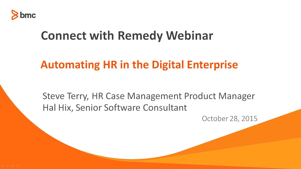 Connect with Remedy HR Case Management Webinar - YouTube