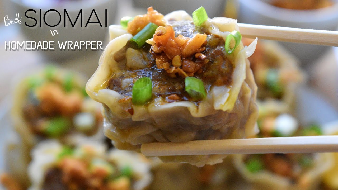 SIOMAI and HOMEMADE WRAPPER | HOMEMADE SIOMAI WRAPPER |BEEF SIOMAI ...