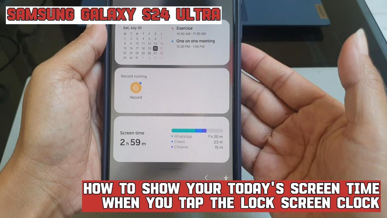 How to show your today's screen time when you tap the lock screen clock ...