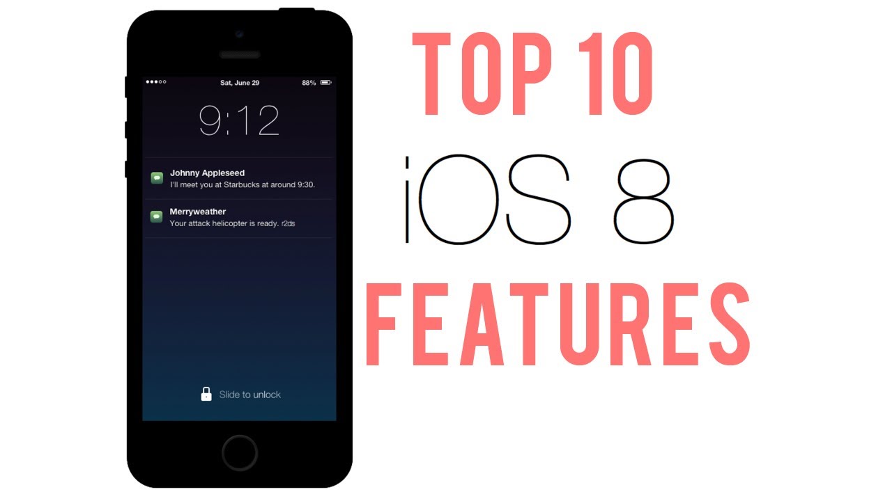 iOS 8: Top 10 New Features! - YouTube