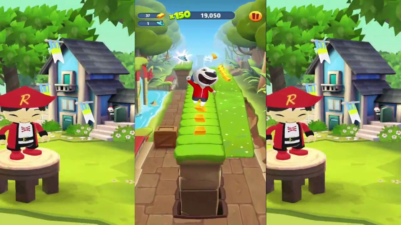 Tag With Ryan Admiral Ryan vs Talking Tom Gold Run Talking Hank Funny ...