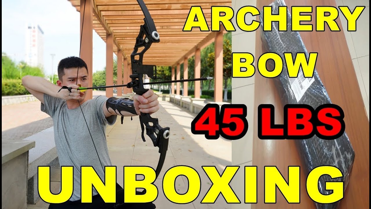 Unboxing + Review Archery Bow 40 LBS, Busur panah Modern - YouTube