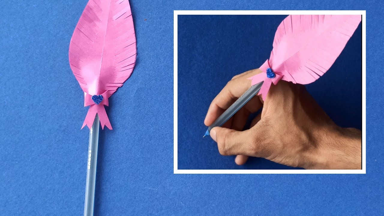 DIY Origami paper pen / paper craft / origami paper craft - YouTube