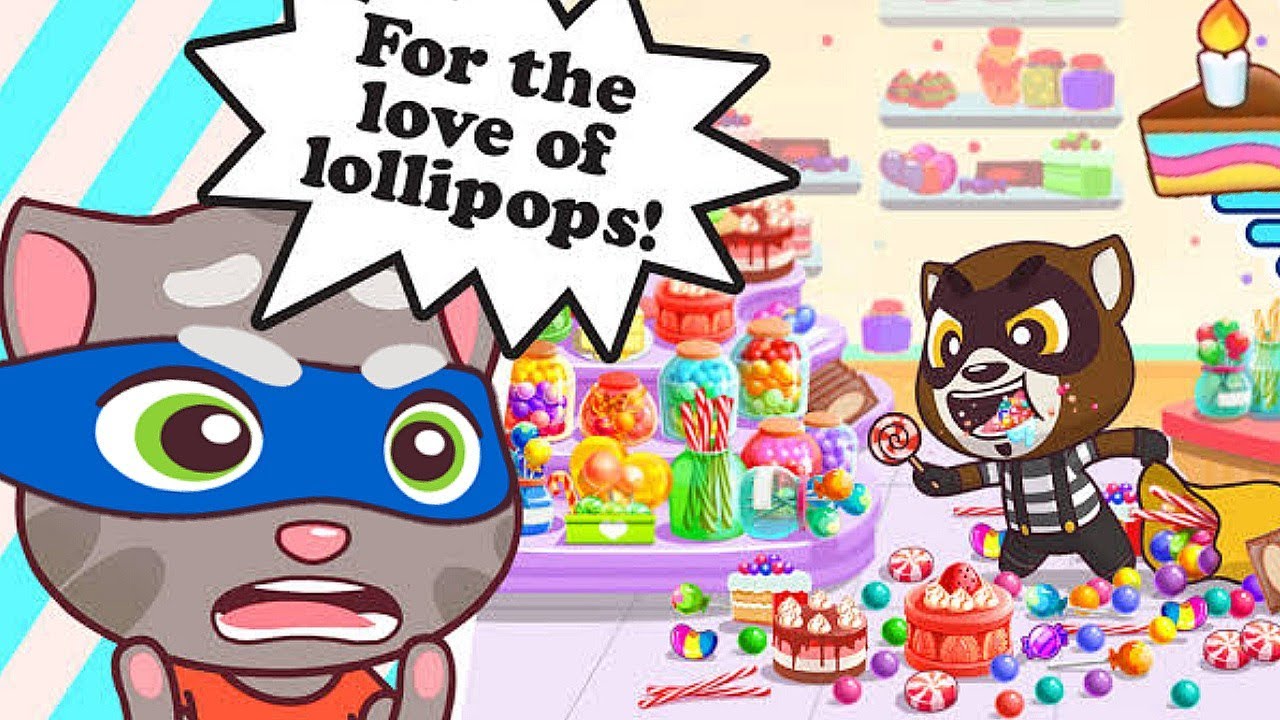 Talking Tom Candy Run Super Tom vs Roy Raccoon Gameplay Android ios ...
