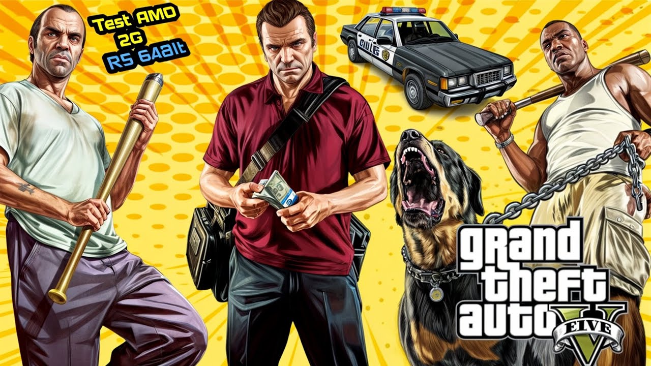 Play GTA V low end pc Altra High Graphics 👿 GPU AMD Radeon R5 DDR5 2GP ...
