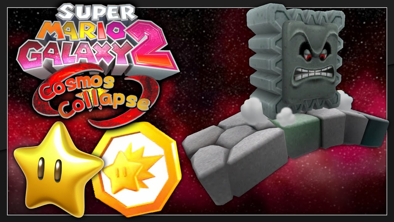 Super Mario Galaxy 2 Cosmos Collapse - Stone Cyclone Galaxy ALL STARS ...