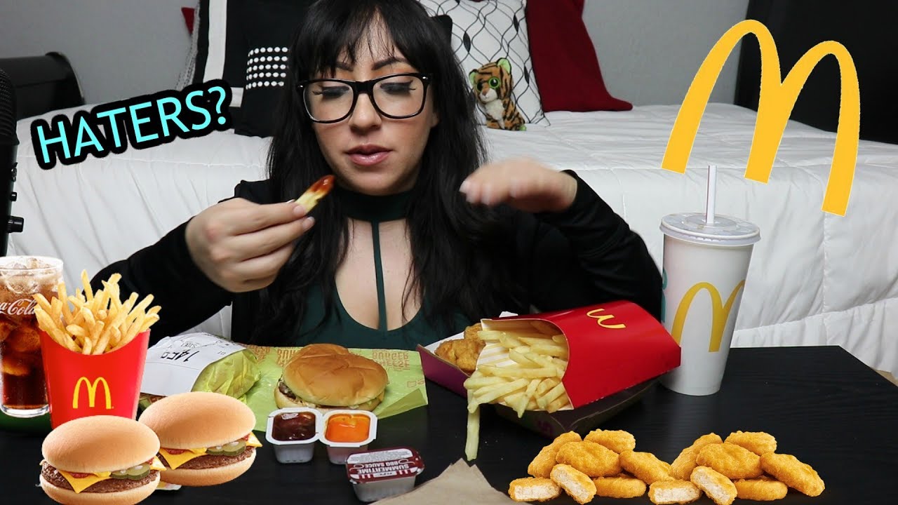MCDONALDS, CHEESEBURGER, CHICKEN NUGGETS, FRIES MUKBANG | EATING SHOW ...